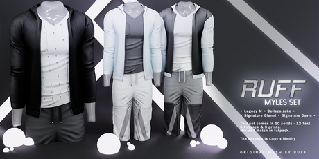 Second Life Marketplace - RUFF - Myles Tanktop - Textpack